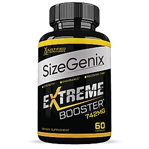 Sizegenix 742mg All Natural Advanced Men's Health Formula 60 Capsules