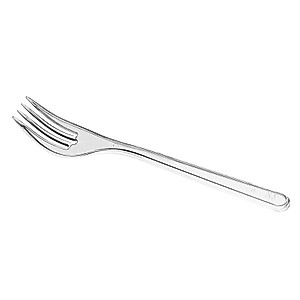 TashiBox Heavyweight Clear Plastic cutlery 7" Plastic Forks for Weddings, Picnics, Camping, Parties, Barbecues, Restaurants (150 Packs)