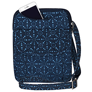 Travelon Anti-Theft Signature Slim Pouch, Geo Tile