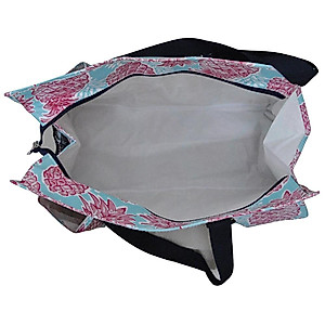 NGIL All Purpose Organizer 18" Large Utility Tote Bag 2018 Spring Collection (Summer Pineapple Navy)