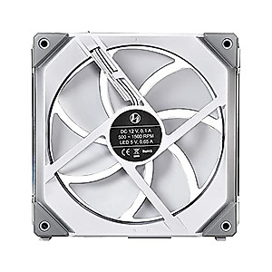 Lian Li UNI Fan SL140 RGB x2 140mm Revolutionized Daisy-Chain ARGB Fan - White (one Controller Included)