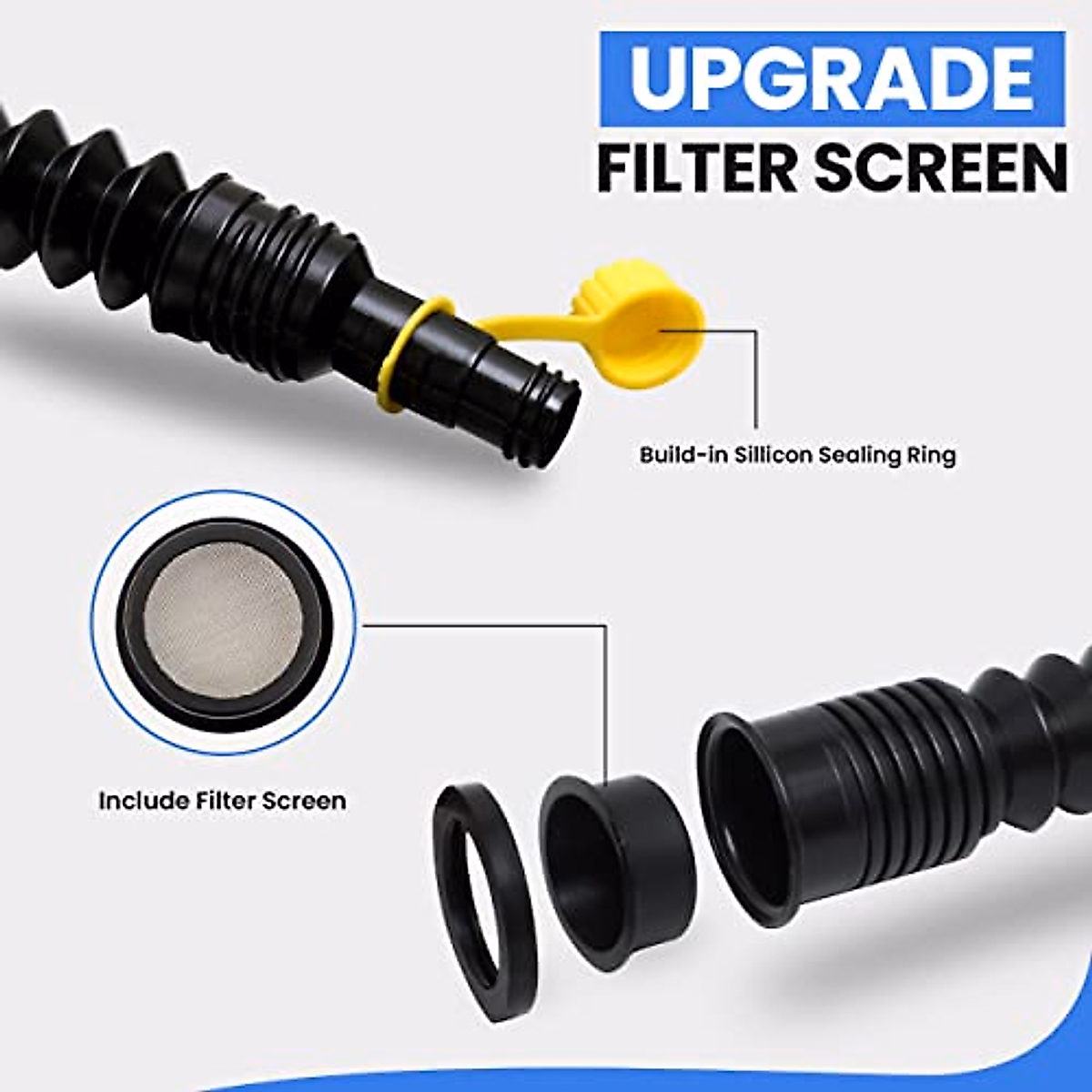 3-kit Universal Gas Can Spout Replacement No Spill, Gas Can Nozzle Spout, Gas Can Caps, Replacement Gas Can Spout, Gas Spout Replacement, Fuel Can Spout, Gas Can Nozzle Replacement, Gas Tank Nozzle