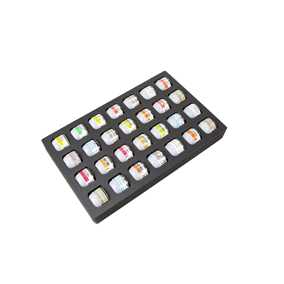 Polar Whale Cocktail Capsule Drawer Organizer Tray Insert Compatible with Keurig DrinkWorks Pods for Kitchen Home Bar Party Waterproof Washable Black Foam 28 Compartment 12.75 x 20.25 Inches