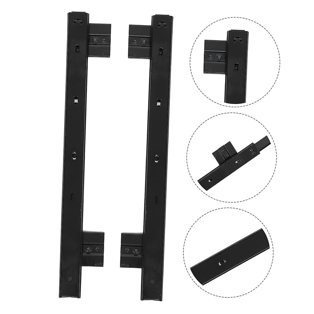 Operitacx 1 Pair Keyboard Rails Computer Slider Track Rail Keyboard Tray Rails Heavy Duty Drawer Slides Keyboard Slides Desktop Stand Keyboard Stand Slider Guide Office Stainless Steel