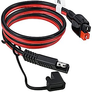 Yeebline SAE Anderson Connector, 2FT 12AWG 45A Anderson Connector Adapter to SAE Extension Cable Cord for Goal Zero Yeti, Suaoki, Renogy Portable Solar Generator Power Station