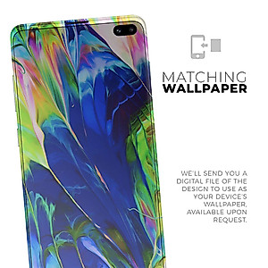 DesignSkinz Blurred Abstract Flow V6 Protective Vinyl Decal Wrap Skin Cover Compatible with The Samsung Galaxy S20 (Screen Trim & Back Glass Skin)