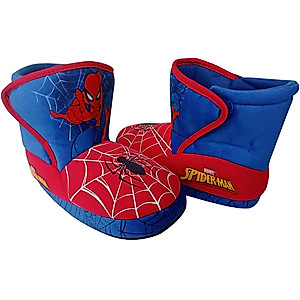 Marvel Boy's Spider-Man Slipper Booties (Red/Blue, Numeric 11)