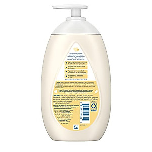 Johnson's Skin Nourish Moisturizing Baby Lotion for Dry Skin with Shea & Cocoa Butter Scents, Gentle & Lightweight Body Lotion for The Whole Family, Hypoallergenic, Dye-Free, 16.9 fl. oz