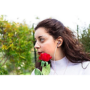 LUDOS ULTRA Wired Earbuds in-Ear Headphones, 5 Years Warranty, Earphones with Microphone, Noise Isolating Ear Buds, Memory Foam for iPhone, Samsung, School Students, Kids, Women, Small Ears - Pink