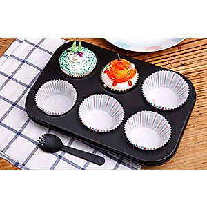 Tosnail 1000 Pack Paper Baking Cups Cupcake Liners Muffin Liner - Assorted 10 Styles
