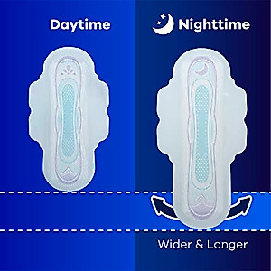 Always Ultra Thin Feminine Pads For Women, Size 4 Overnight Absorbency, Multipack, With Wings, Unscented, 50 Count (Pack of 3), 150 Count Total