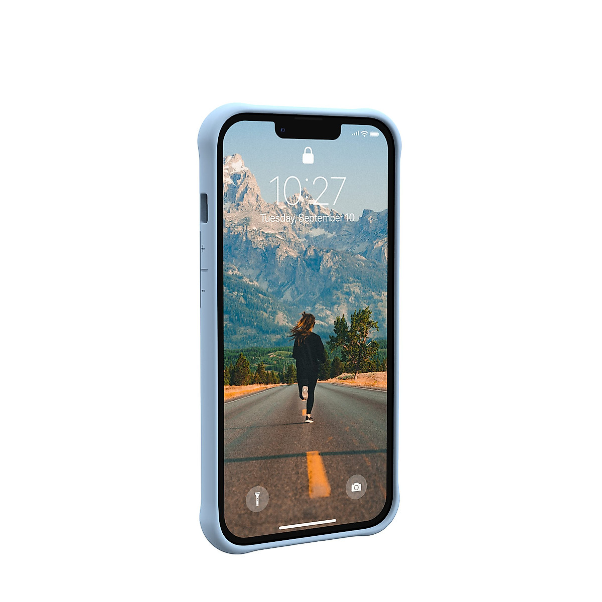 URBAN ARMOR GEAR [U by UAG Designed for iPhone 13 Pro Case DOT Compatible with MagSafe Blue Cerulean Slim Fit Lightweight Impact Resistant Antimicrobial Protective Phone Cover, [6.1-inch Screen]