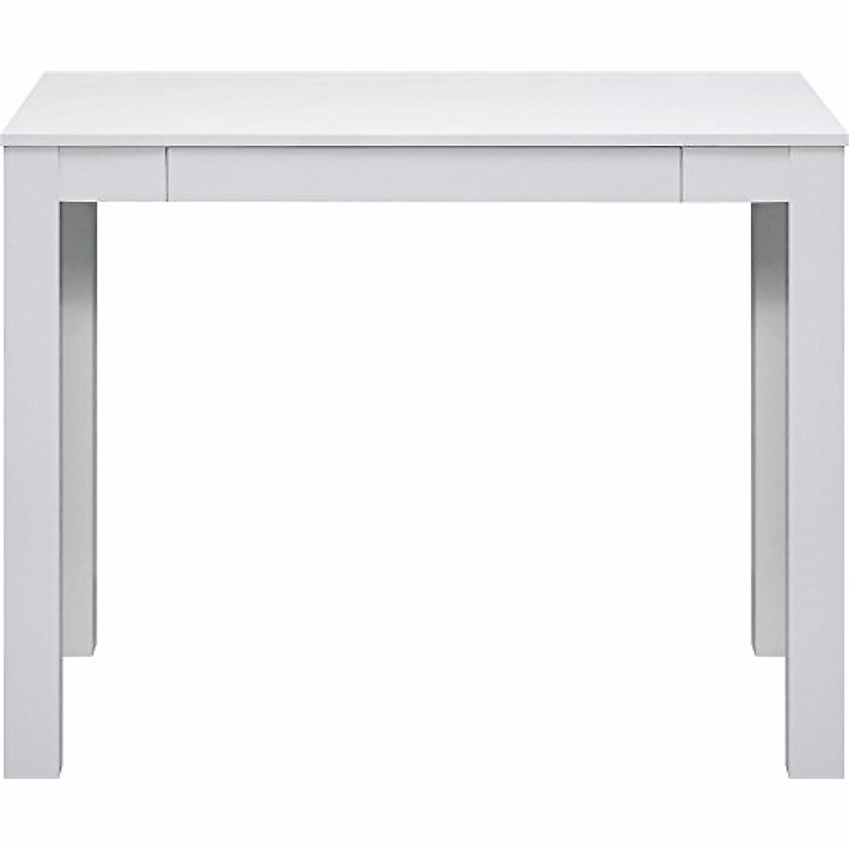 Ameriwood Home Parsons Desk with Drawer, Black & Parsons Desk with Drawer, White