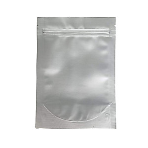 Resealable Stand Up Mylar Bags/Pouches - 7.5 Mil 5"x7"x3" - Genuine Aluminum Foil-Lined Gusset Bag for Long Term Food, Freeze Drying, Survival Storage Container (50 and 100) (50)