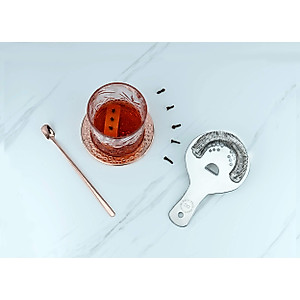 Derrison Hawthorne Strainer, Stainless Steel Cocktail Strainer with High Density Spring for Professional Bartenders and Mixologists, Mirror Polished, One Strainer