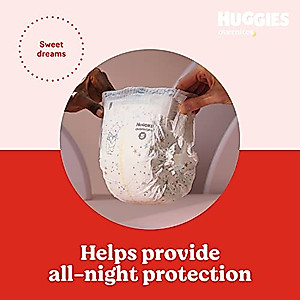 Overnight Diapers Size 6 (35+ lbs), 36 Ct, Huggies Overnites Nighttime Baby Diapers, Packaging May Vary