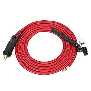 Welding Torch, NP17 TIG Torch 4 Meter TIG Welder Argon Arc Soldering Tool, 13.1ft Red Red Portable Lightweight TIG Welding Torch