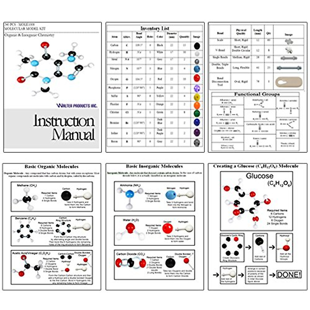 Parco Scientific PCM008 240PCs Molecular Model Kit