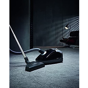 Miele Compact C1 Turbo Team Bagged Canister Vacuum, Obsidian Black