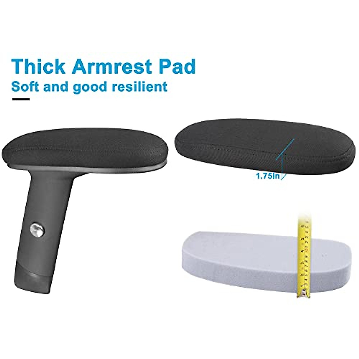 BOLISS Office Chair Ergonomic Desk Chair Mesh Computer Chair Height Adjusting Arm Waist Support Function - Black