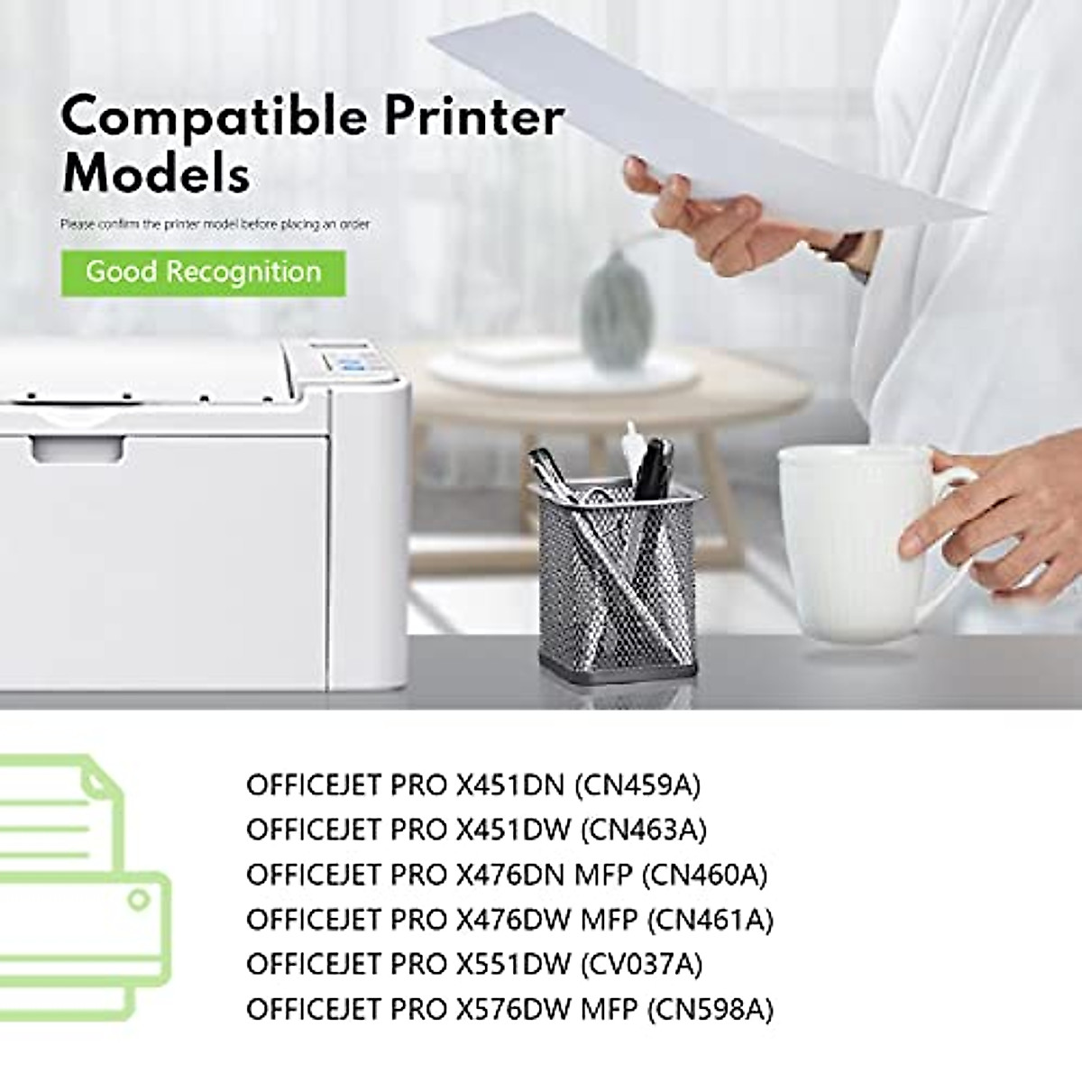 971XL Yellow PageWide Cartridge - Dohn 1 Pack 971XL CN628AM Ink Cartridge Replacement for HP 971 971XL Works with OfficeJet Pro X451 X476 X551 X576 Printer