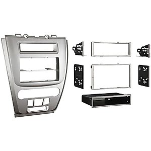Metra 99-5821S Single or Double DIN Installation Dash Kit for 2010 Ford Fusion and Mercury Milan, Silver