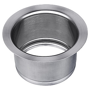 Mr. Scrappy 22-0003R-00 3-Bolt Garbage Disposal Extended Drain Sink Flange, Stainless Steel