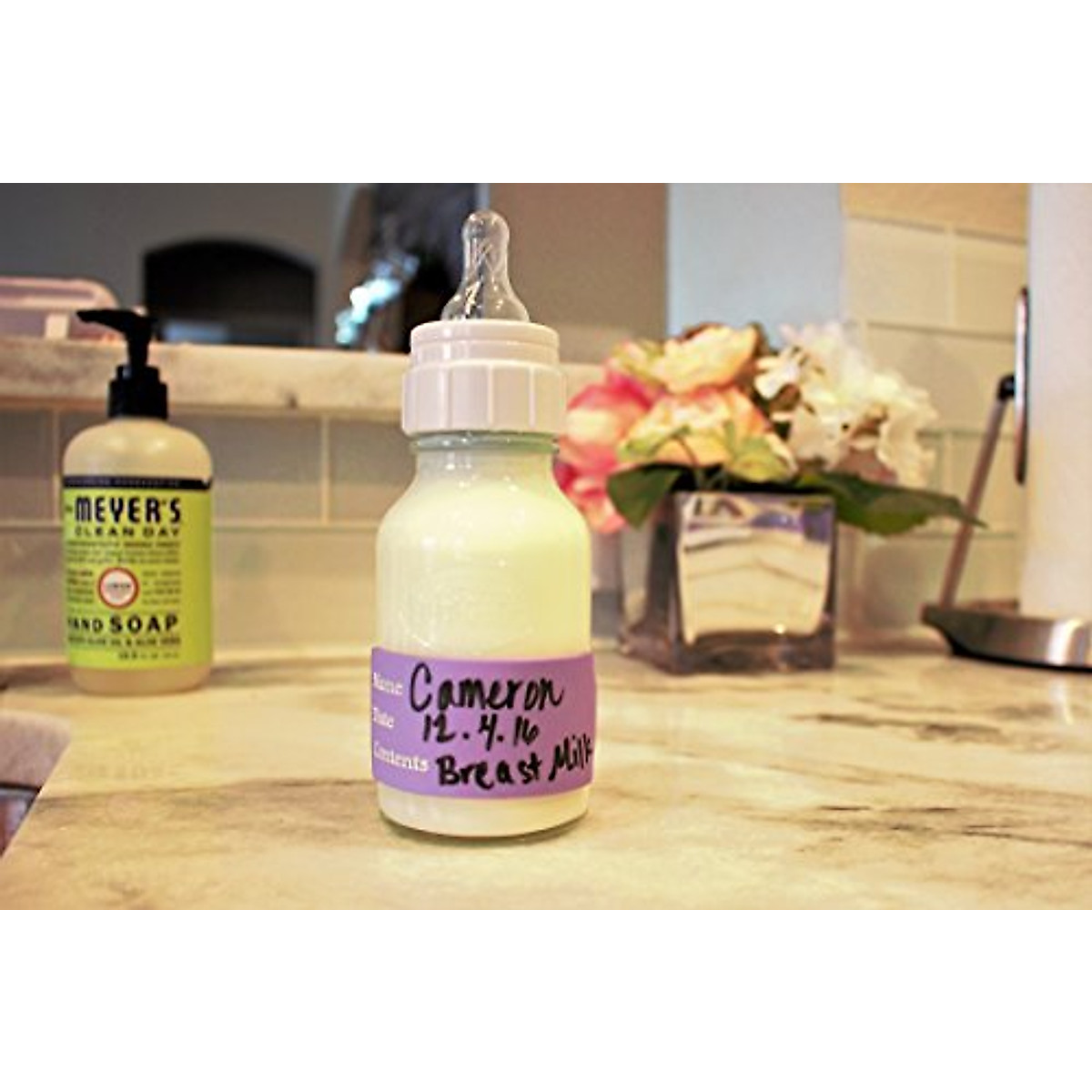 Pumpkin Doodle The Original Write and Reuse Baby Bottle Labels for Daycare