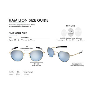 Randolph USA | Hamilton Round Hexagon Sunglasses for Men or Women Polarized 100% UV