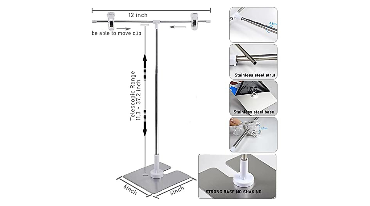 Professional Photo Backdrops & Stand: 14 Patterns for Products