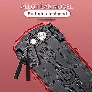Addcean 1:32 Scale Toy Cars, Metal Die-Casting Model Cars with Light/Sound Pull Back Car Toys for Boys Girls 3+ Year Old Kids Birthday Gift, Model Toy Cars for Model 3 (1:32 Model 3-Black)