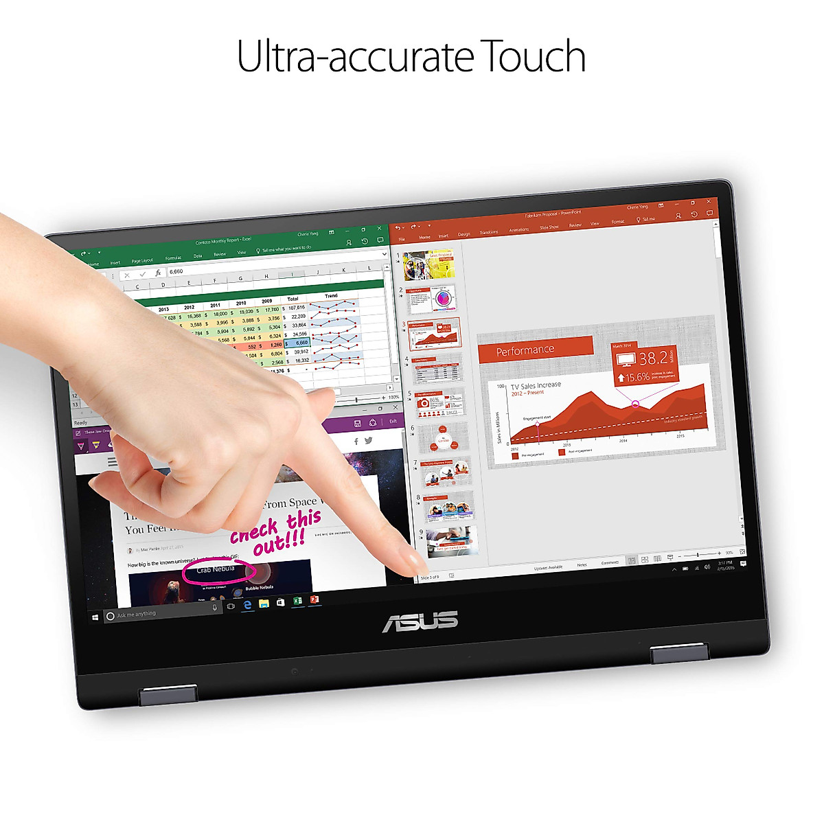 ASUS VivoBook Flip 14 TP412UA-DB51T 14” Thin and Lightweight 2-in-1 Full HD Touchscreen Laptop, Intel Core i5-8250U 3.4GHz Processor, 8GB DDR4 RAM, 256GB SSD, Windows 10 Home, Fingerprint Reader