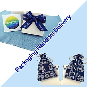 BLUEYES COLLECTION "Hot Mix Color India Agate Stainless Steel Snap Button Lock Genuine Leather Bracelet