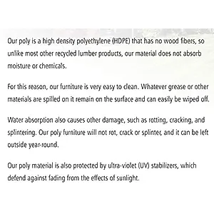 Yellow-Poly Lumber Folding Adirondack Chair with Rolled Seating Heavy Duty Everlasting Lifetime PolyTuf HDPE - Made in USA - Amish Crafted