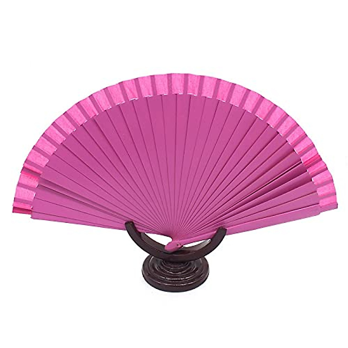 ONILA Folding Hand Fan Folding Fans Dance Wedding Party Lace Fans Plastic Silk Folding Hand Held Fan Home Decoration Handmade Fan Handheld Fans (Color : 5)