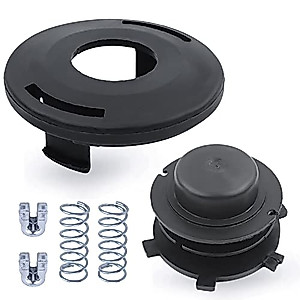 Adefol String Trimmer Replacement Parts Head Spool and Cover Cap 6pcs Kit for STIHL FS44 FS80 FS85 FS100 FS110 FS120 FS130 FS200 with Spring, Line Feed Eyelet Accessories