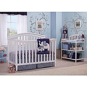 Sorelle Furniture Berkley Crib, Classic 4-in-1 Convertible Crib, Made of Wood, Non-Toxic Finish, Wooden Baby Bed, Toddler Bed, Child’s Daybed and Full-Size Bed, Nursery Furniture - White