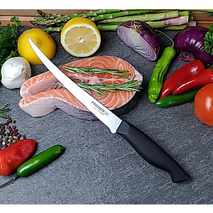 Ergo Chef Prodigy Series Fillet Knife with Flexible, No-Slip Handle, 7.5-Inch