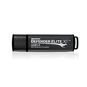 Kanguru Defender Elite30 – 32 GB Hardware Encrypted Flash Drive - Physical Write Protect Switch – SuperSpeed USB 3.0