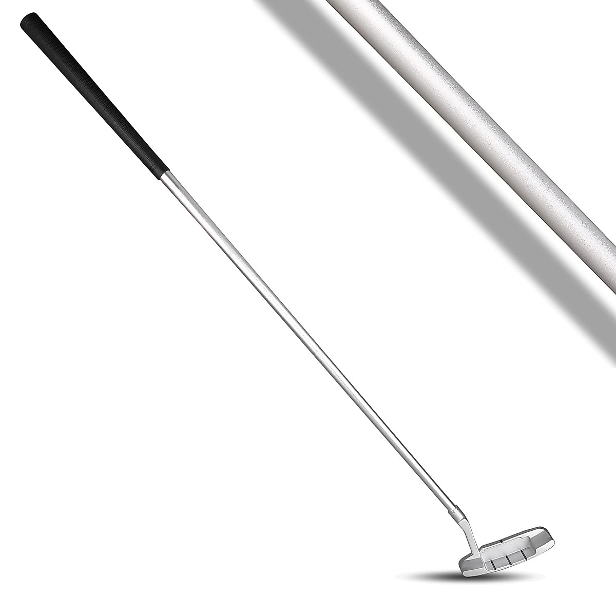 LEAGY 4-Sections Portable Best Golf Right Hand Putter, 2 Golf Balls Isolated On White Background, 1Pack Golf Bag (Right)