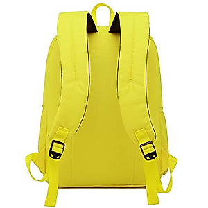 abshoo Classical Basic Womens Travel Backpack For College Men Water Resistant Bookbag (Yellow)