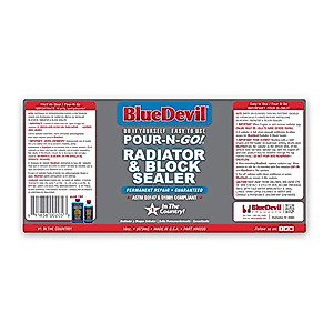 BlueDevil Products 00205 Radiator & Block Sealer - 16 Ounce