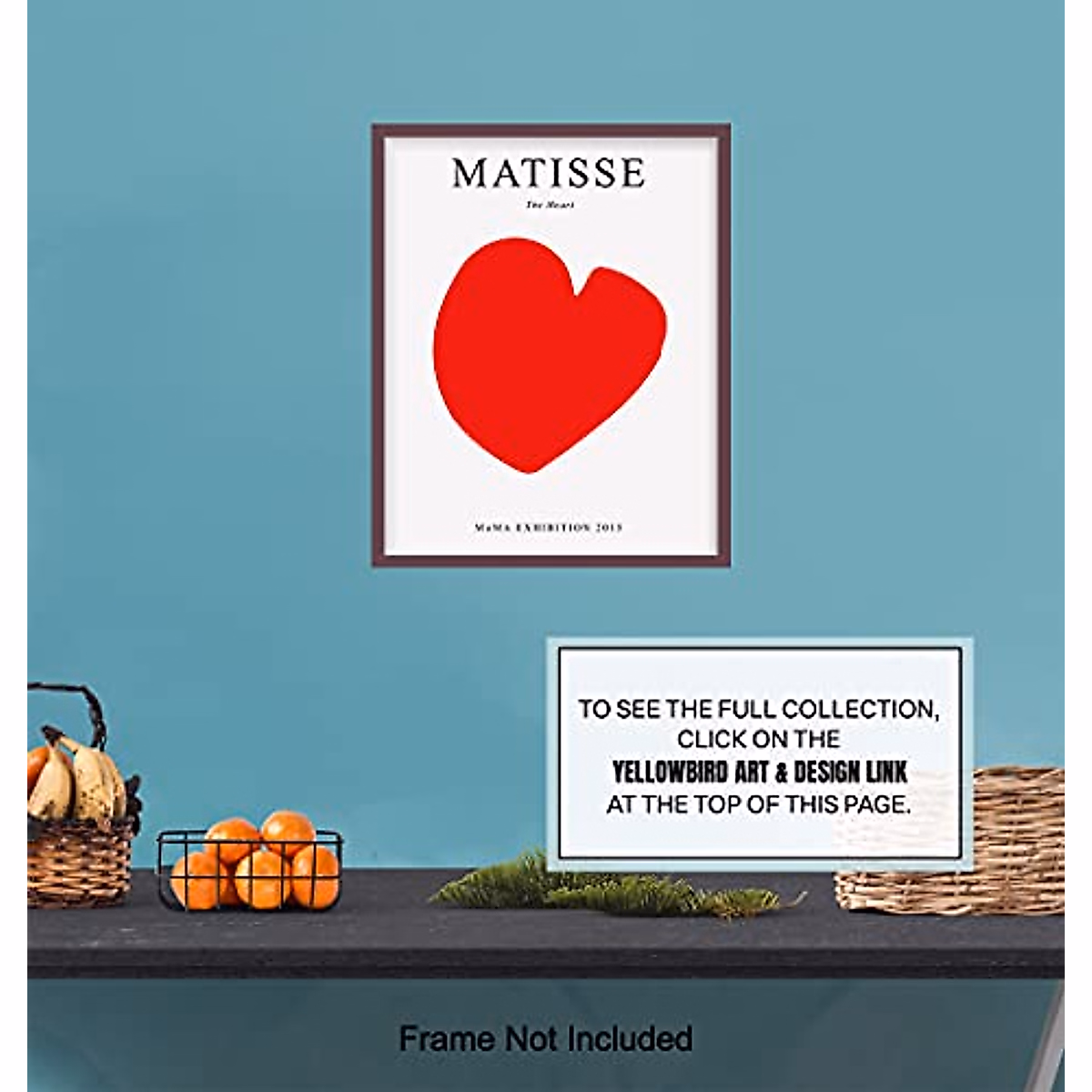 Matisse Wall Art Poster Decor - 8x10 Mid Century Modern Minimalist Print - Contemporary Gallery Wall Art - Abstract Gifts for Women - Aesthetic Museum Pictures - Bedroom Living Room - Henri Matisse