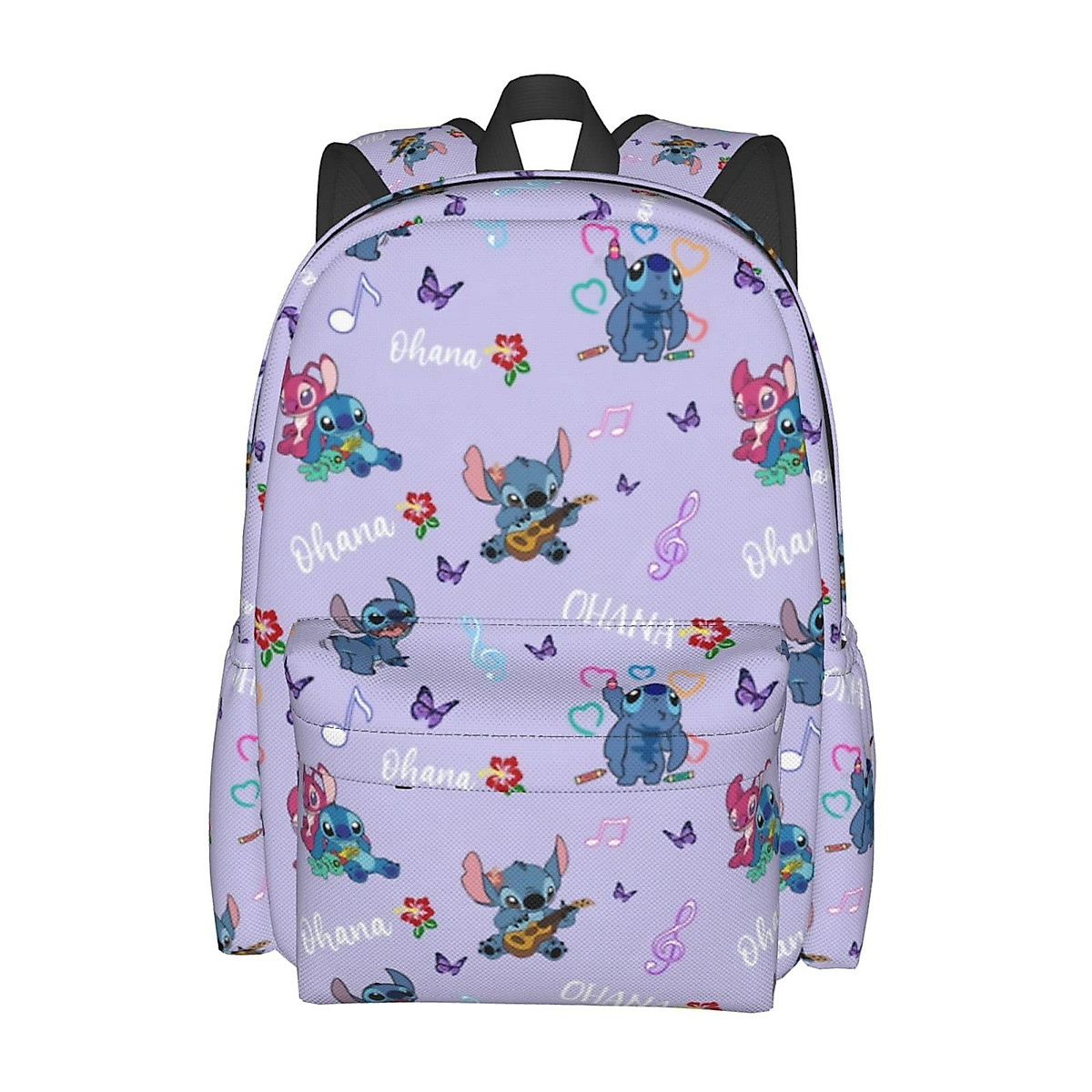 Travel Backpack, Notebook Laptop Bags For Men Women Weekend Outings Trip Book Bag Travel Hiking Camping Work Cartoon Cute Black 20