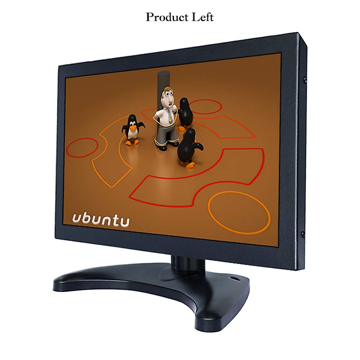 iChawk 10.1" inch Monitor 1280x800 16:10 Widescreen HDMI-in VGA USB Metal Shell Support Linux Ubuntu Raspbian Debian OS Resistive Touch Monitor LCD Screen PC Display with Built-in Speaker W101MT-59RL