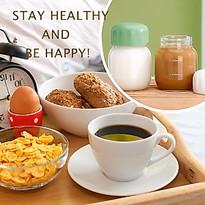 Danmu 6 Pack Glass Water Bottles, Clear Water Bottles Leakproof 10oz, Small Water Bottles 300ml, Cute Water Bottles,Glass Juice Bottles for Juicing, Kombucha, Boba Milk, Fruit Drinks