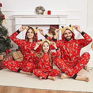 Neufigr Family Christmas Pajamas Matching Sets, Xmas PJs Mathching Set, Holiday Family Sleepwear Sets Long Sleeves and Pants Outfits(E916779)