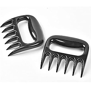 Meat Shredding Claws, Ailelan Meat Claws for Making Pulled Pork, Bear Claws for Shredding Meat, Professional Smoker Grill Accessories For Shredding, Handling and Carving Delicious Foods