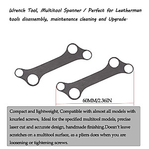 HQPARRTS New Wrench Multitool Spanner Compatible With L-eatherman Multitool for L-eatherman Disassembly Maintenance Clean Upgrade New Version2.1(Version2.1)