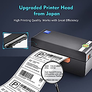 FIRINER Bluetooth Thermal Shipping Label Printer, Wireless 4x6 Label Printer for Shipping Packages, High Speed Shipping Label Printer, Compatible with Windows, Mac, Amazon, Ebay, UPS, FedEx, Shopify